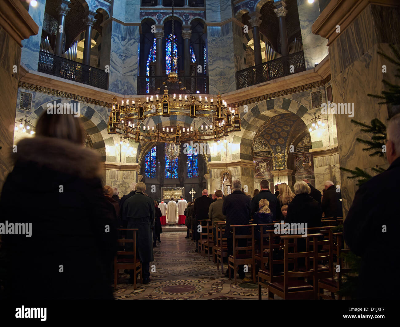 Aachen cathedral interior hi-res stock photography and images - Alamy