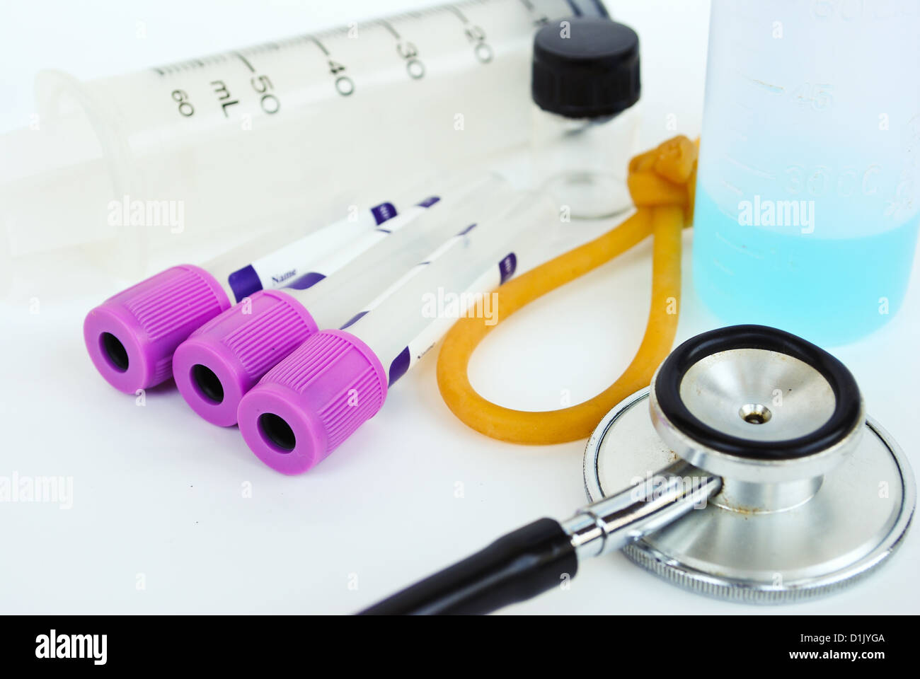 Stethoscope in front of medical Stock Photo - Alamy
