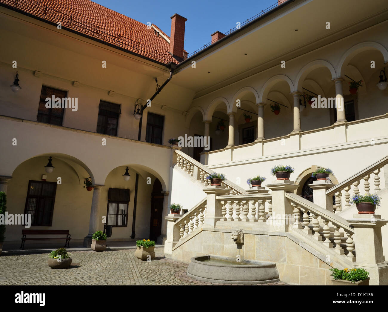 Stairs in castle Stock Photo - Alamy