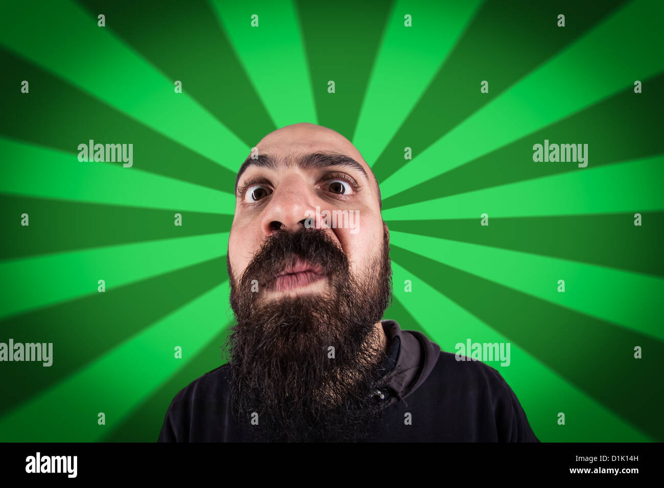 Man with distorted face hi-res stock photography and images - Alamy