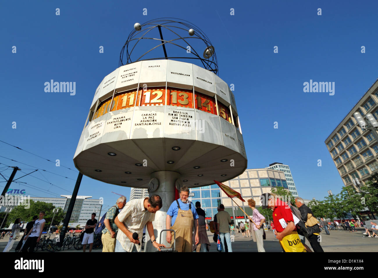 World clock on alexanderplatz hi-res stock photography and images - Alamy
