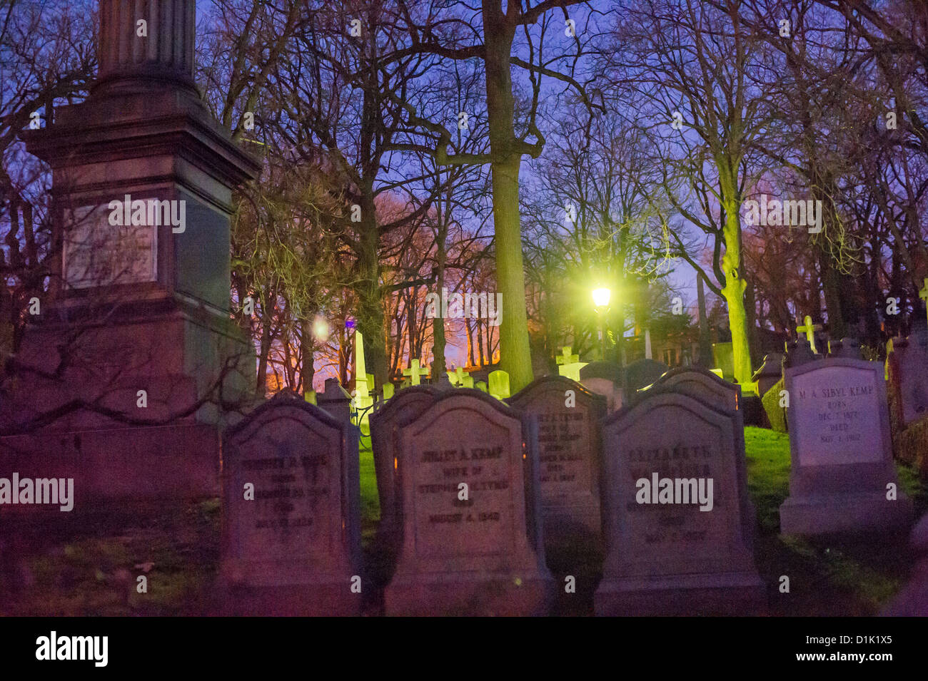 The Trinity Church Cemetery and Mausoleum in the New York neighborhood ...