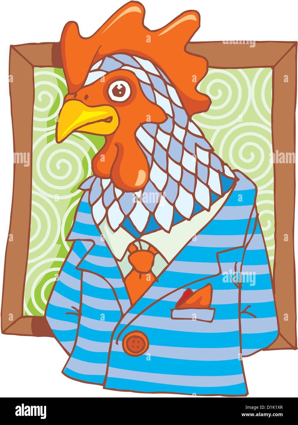 Man chicken rooster hi-res stock photography and images - Alamy