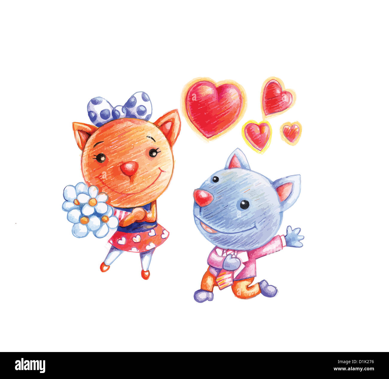 Proposal of the cat Stock Photo - Alamy