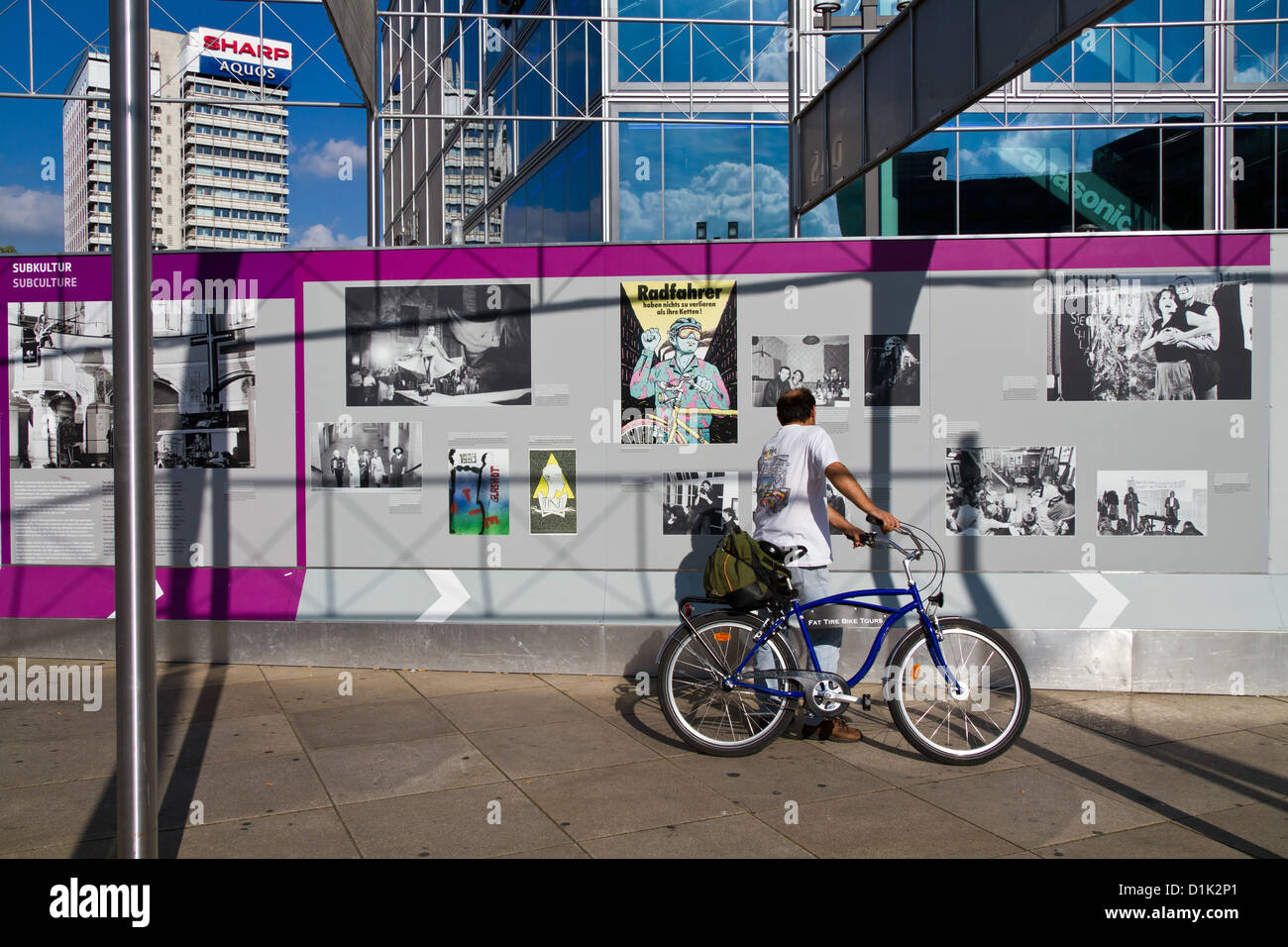 Exhibition german reunification on alexanderplatz hi-res stock ...
