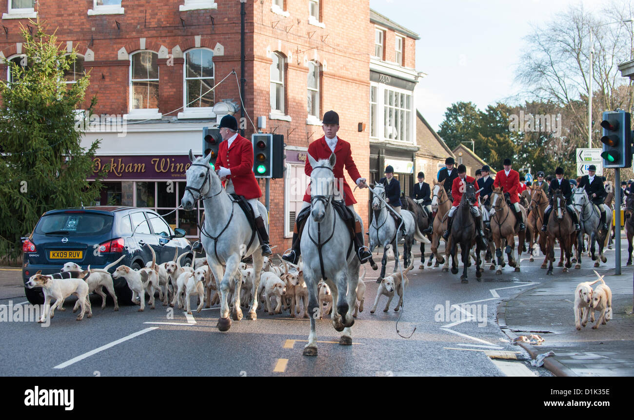 Wednesday 26th December 2012. The Cottesmore Hunt meet for their ...