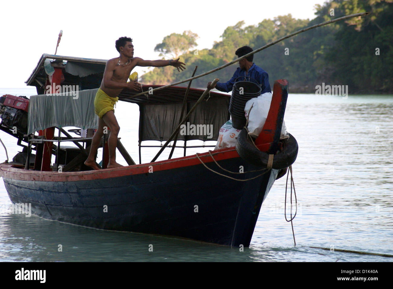 The Moken, sea gypsies of the Andaman sea rebuild their village after ...