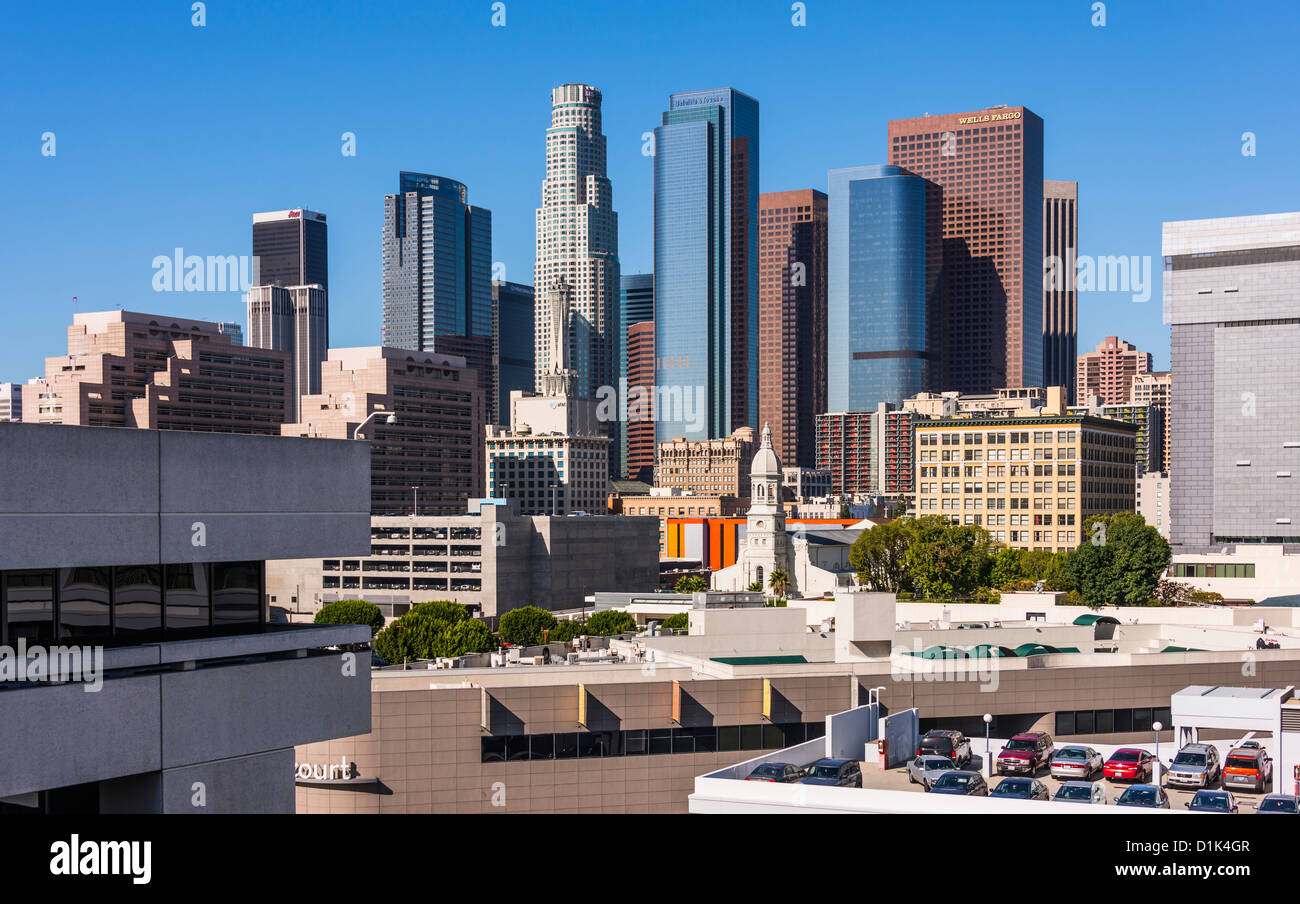 Los angeles skyline view hi-res stock photography and images - Alamy
