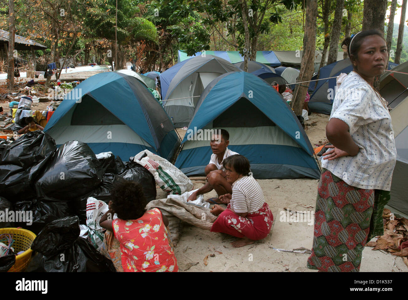 The Moken, sea gypsies of the Andaman sea rebuild their village after ...