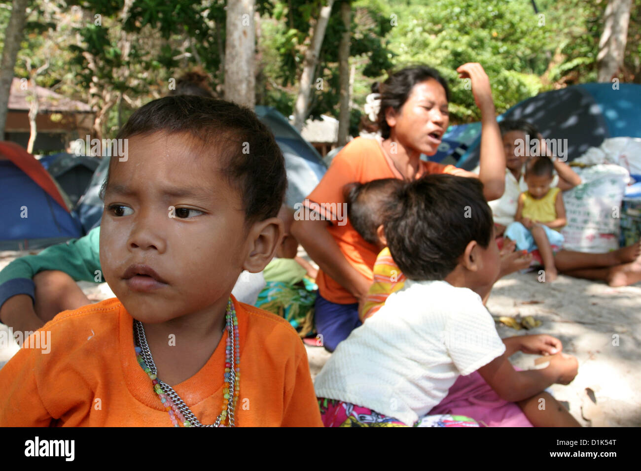 The Moken, sea gypsies of the Andaman sea rebuild their village after ...