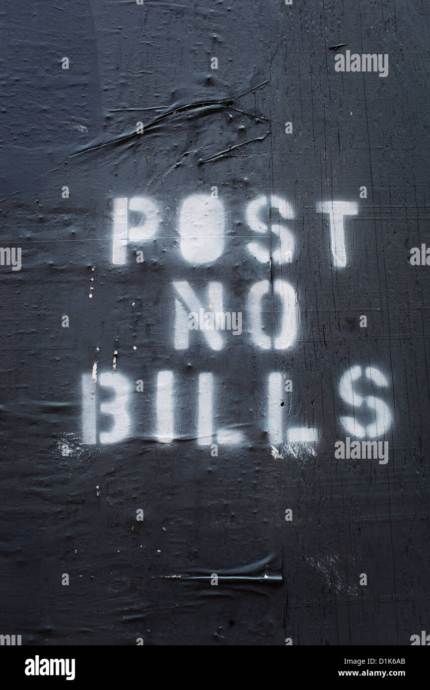 Post no bills hi-res stock photography and images - Alamy