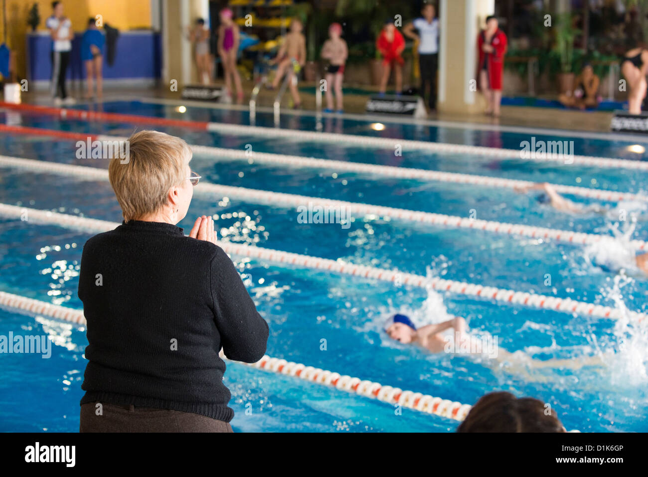 pool swimming championship competition club Stock Photo - Alamy