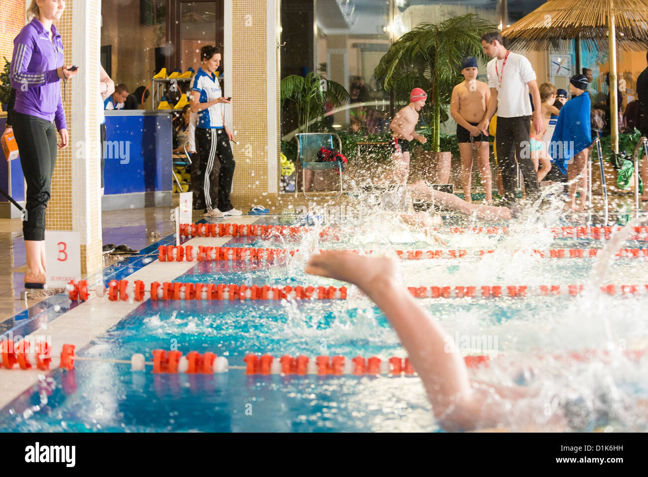 pool swimming championship competition club Stock Photo - Alamy