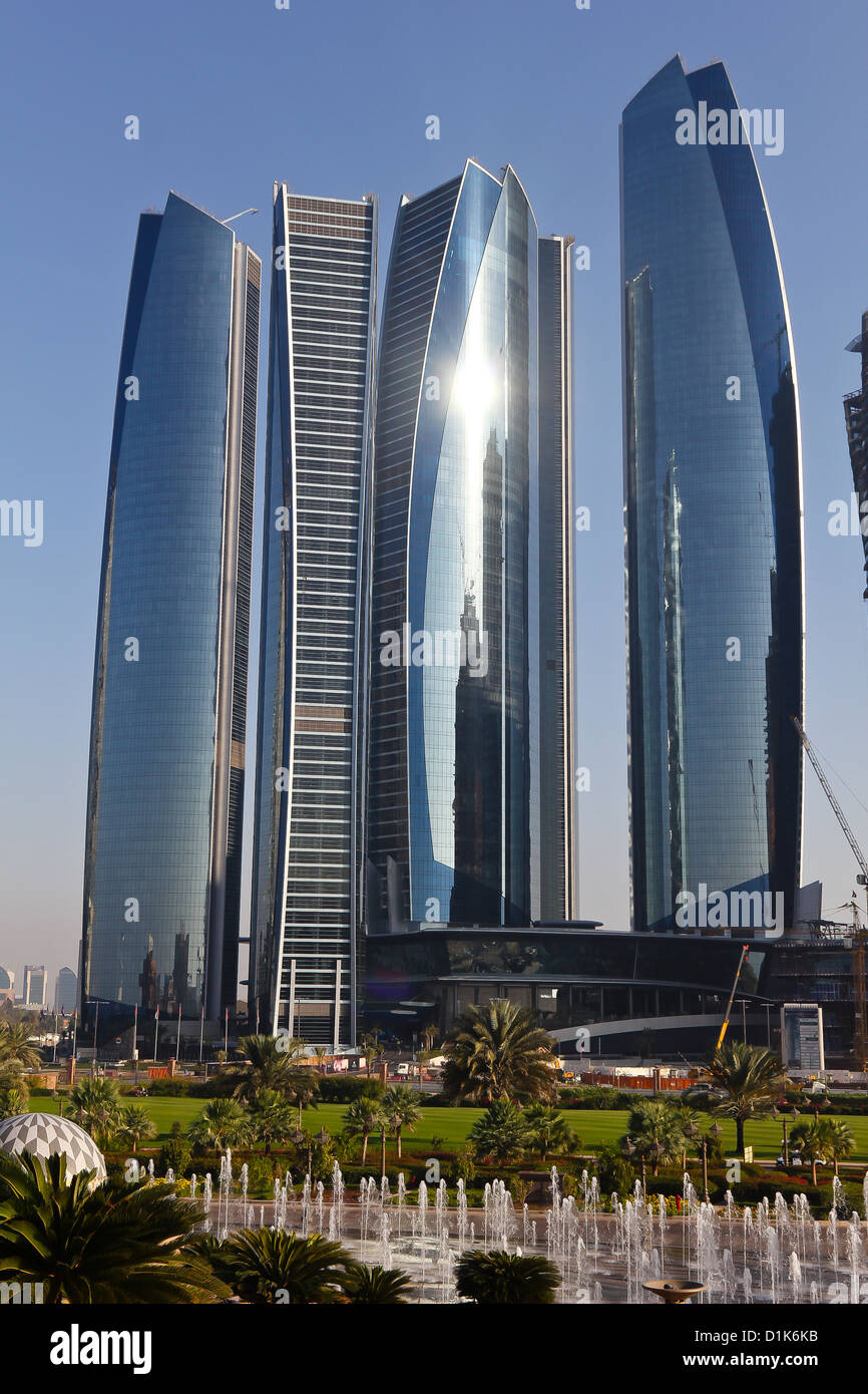 Etihad Towers, Abu Dhabi, UAE Stock Photo - Alamy