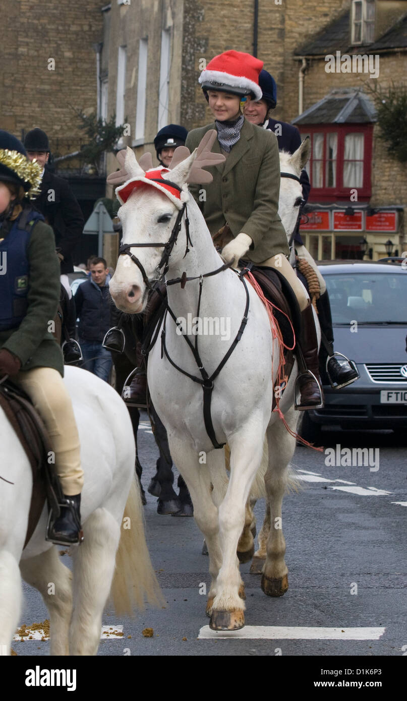 Huntsman from the Heythope hunt Boxing day Meet at Chipping Norton ...