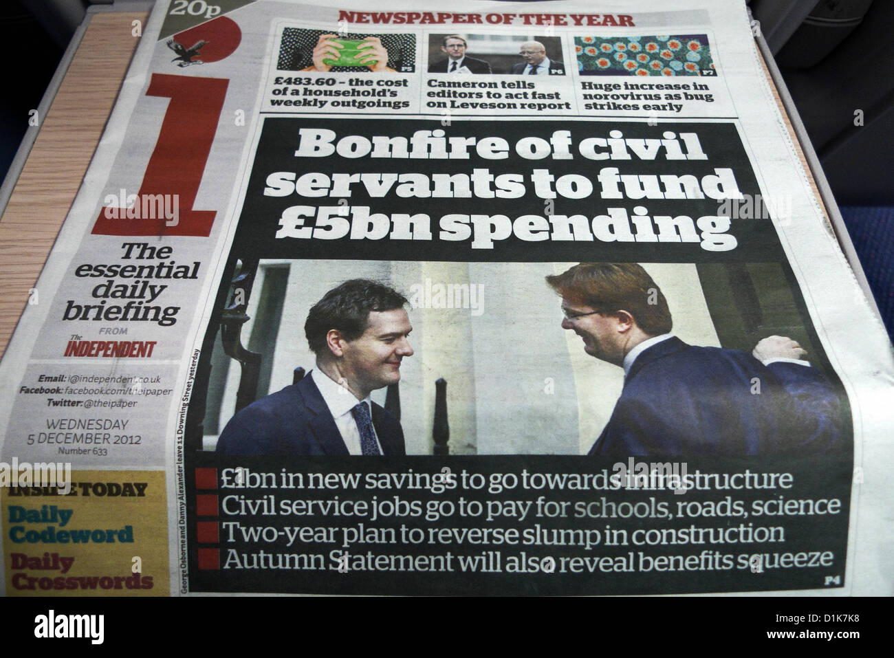 Newspaper headlines broadsheet hi-res stock photography and images - Alamy