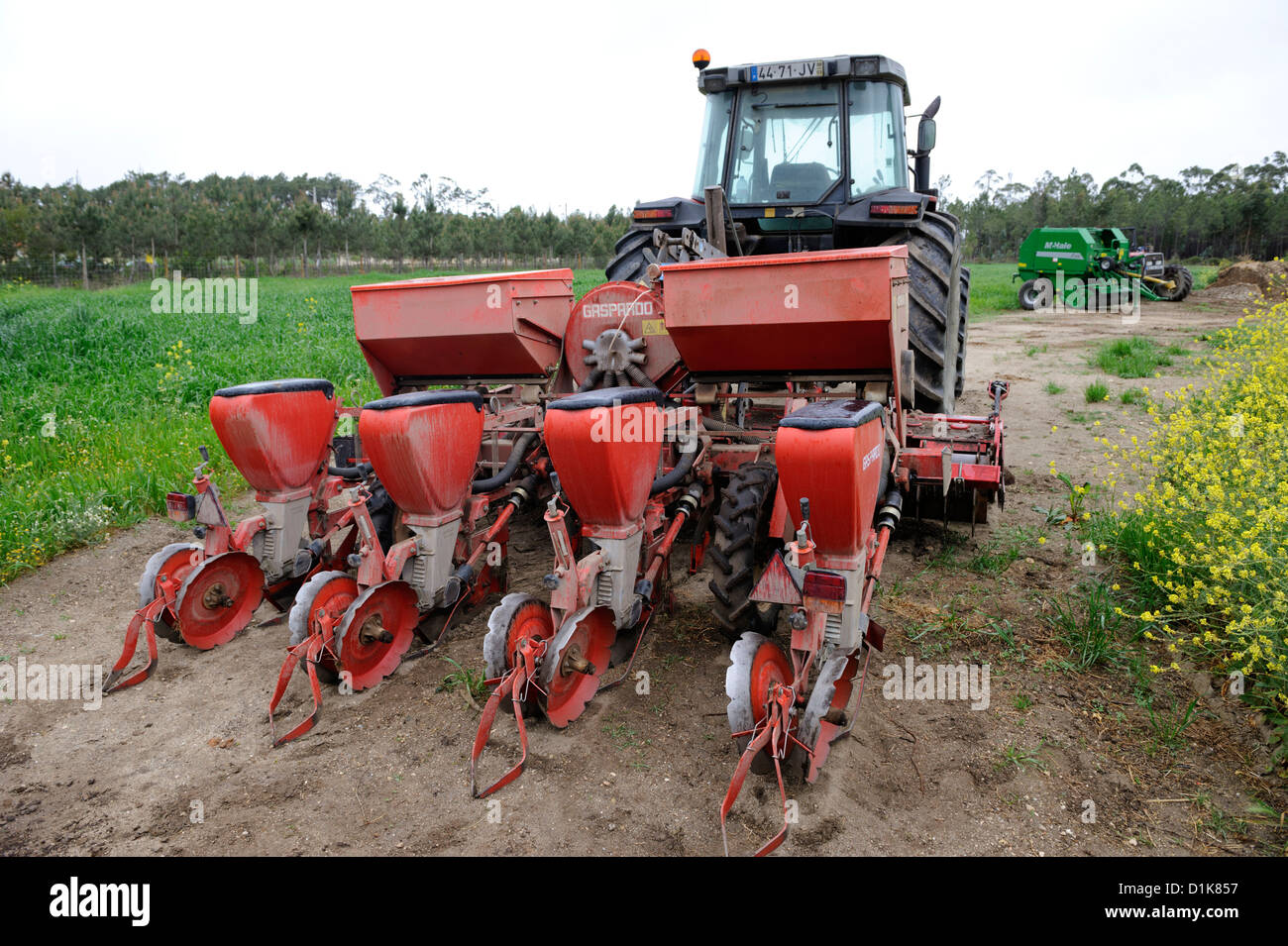 Gaspardo precision planter trailer Stock Photo - Alamy