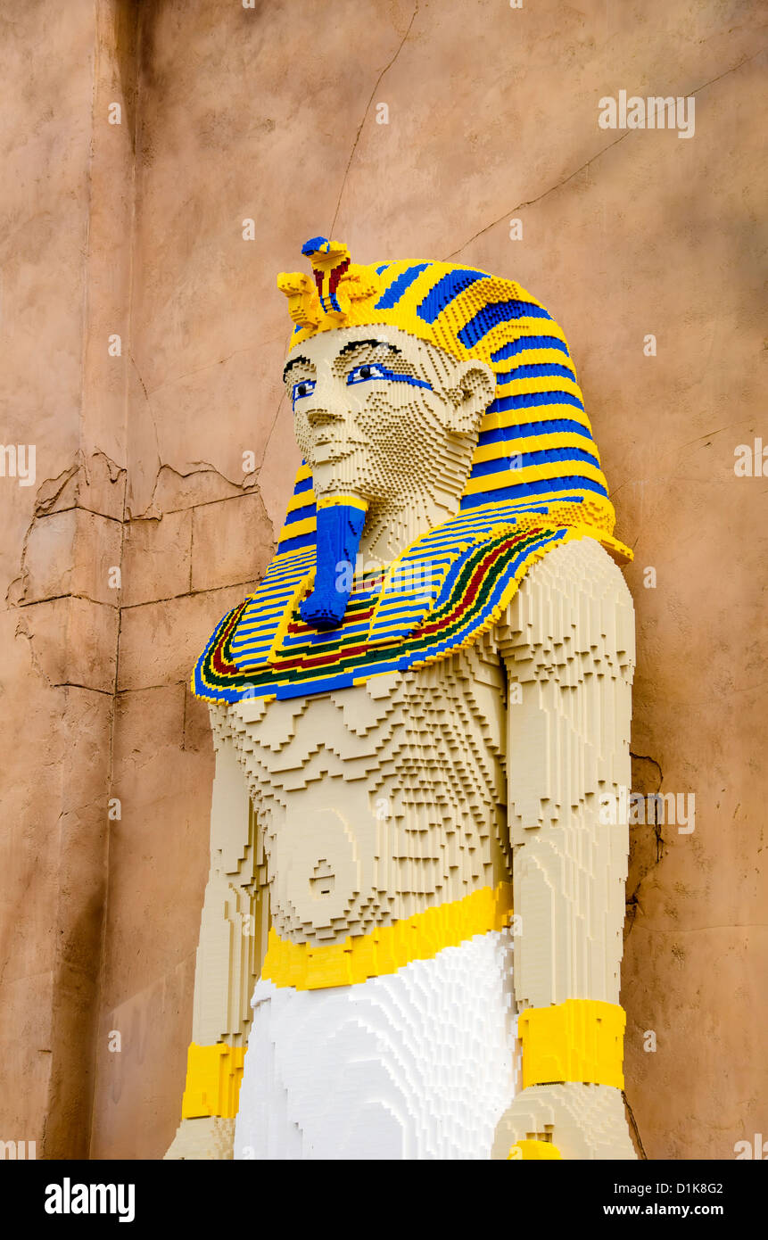 Legoland Florida Egyptian Pharaoh statue at Lost Kingdom Adventure ride ...