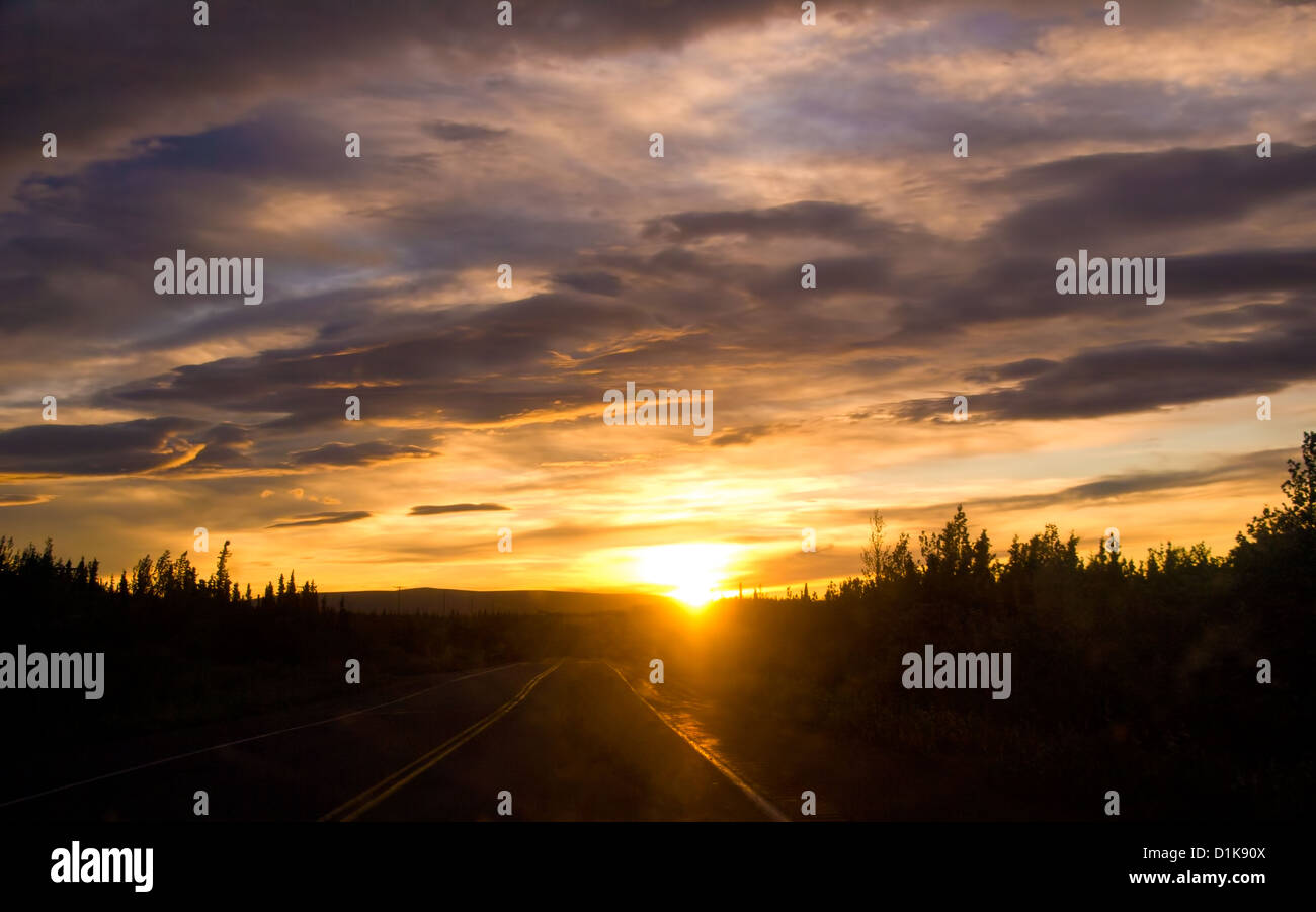 Midnight sunset hi-res stock photography and images - Alamy