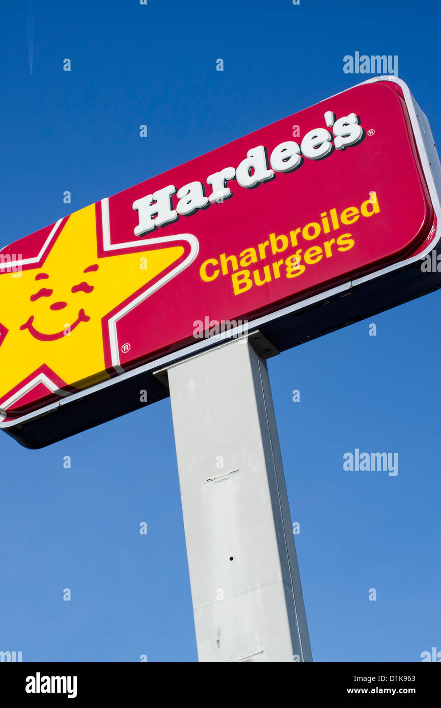 A Hardee's fast food restaurant Stock Photo - Alamy