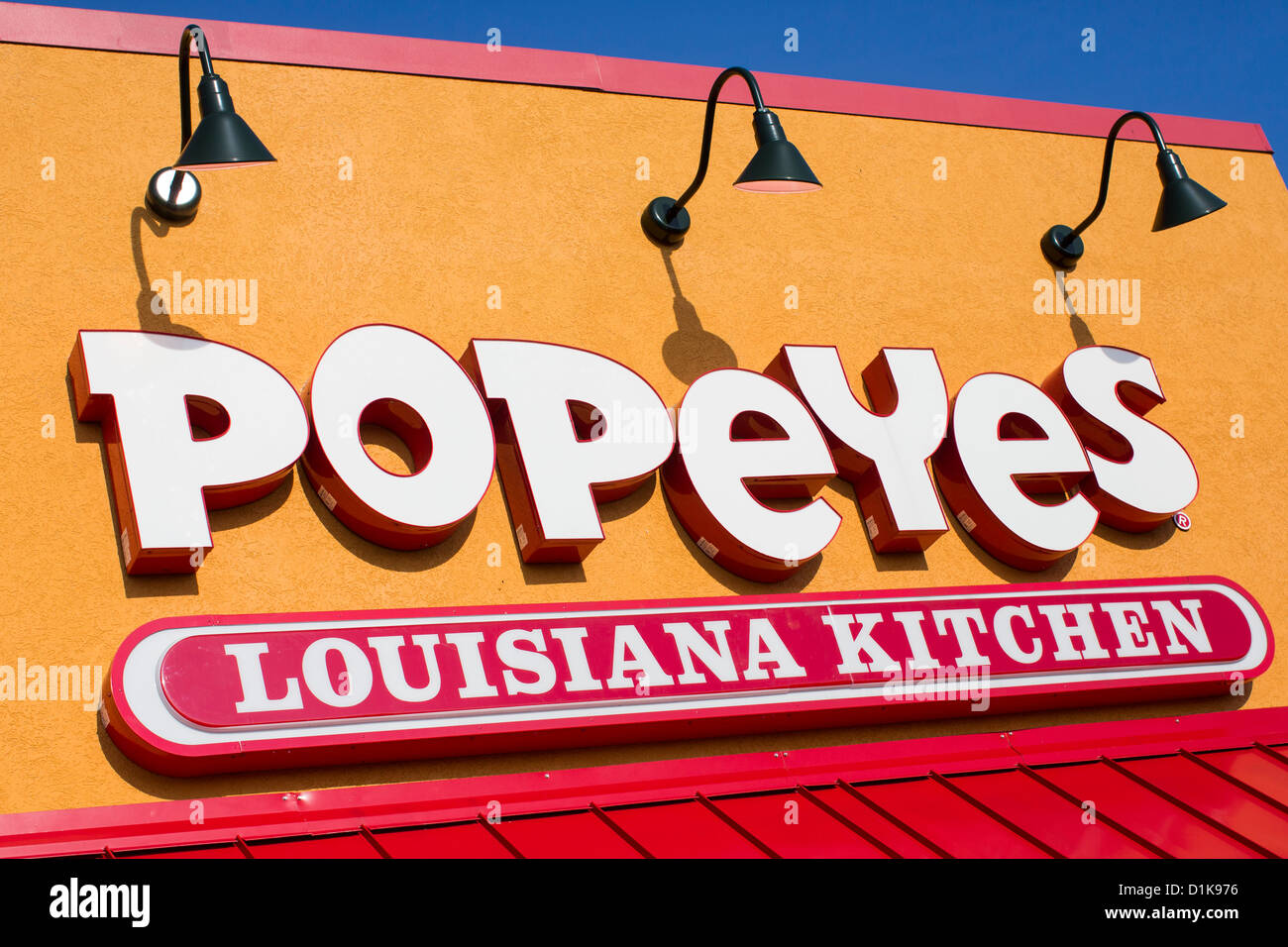 A Popeyes Lousiana Kitchen fast food restaurant Stock Photo - Alamy