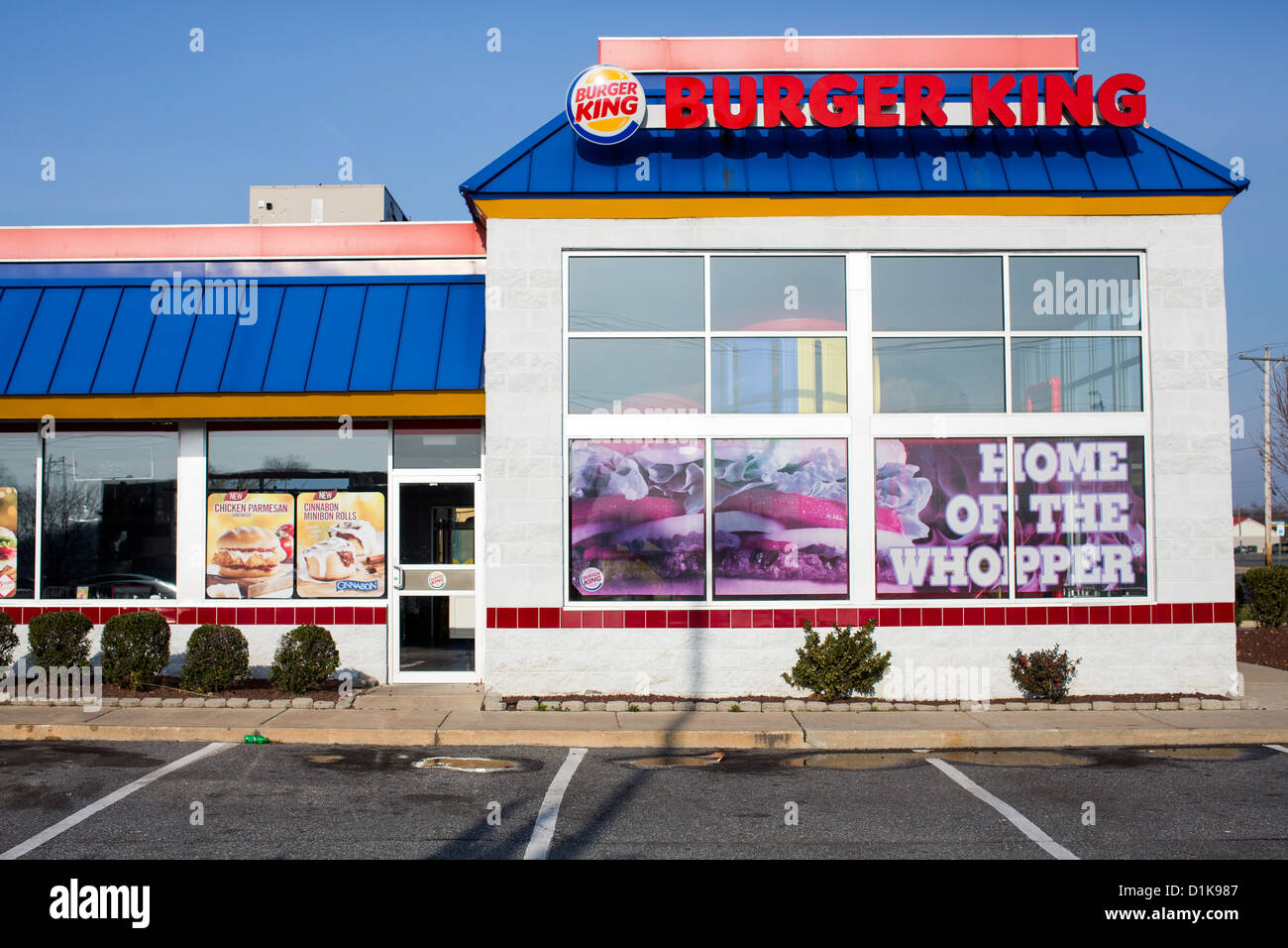 A Burger King fast food restaurant Stock Photo - Alamy