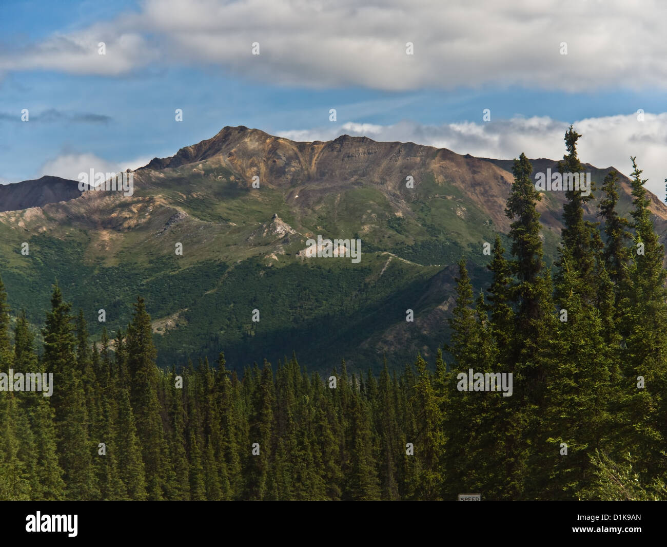 Denali Green Mountains Stock Photo - Alamy
