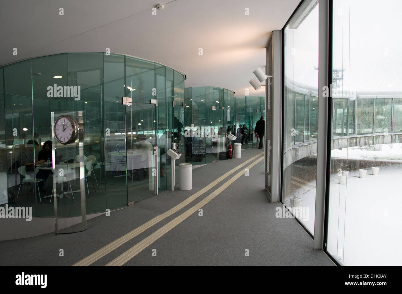 Inside the Rolex Learning Centre at the École Polytechnique Fédérale de ...