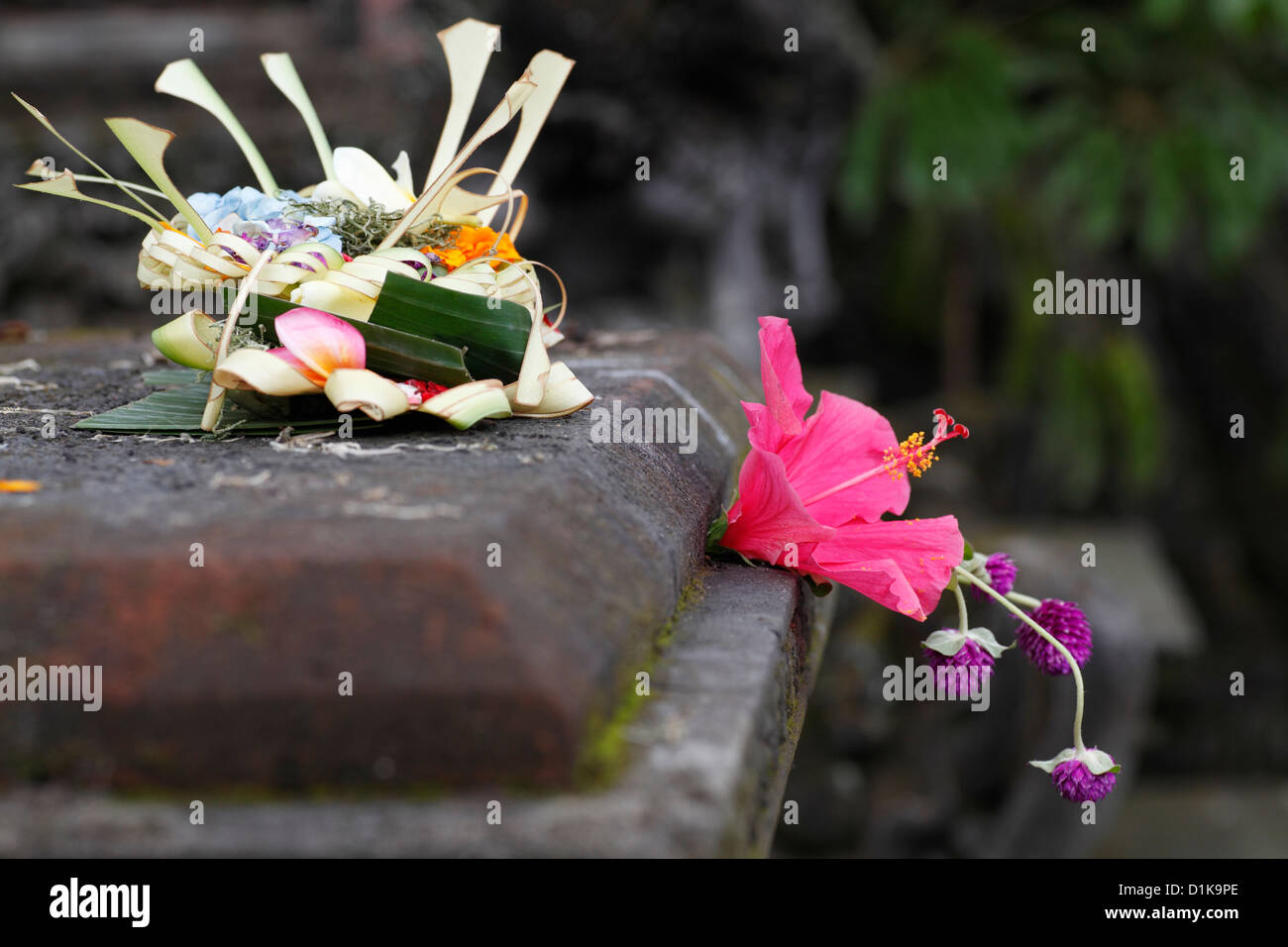 Flower offerings, Indonesia,Bali Stock Photo - Alamy