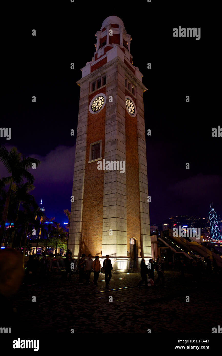 Famous clock tower at the harbour front in TST Stock Photo - Alamy