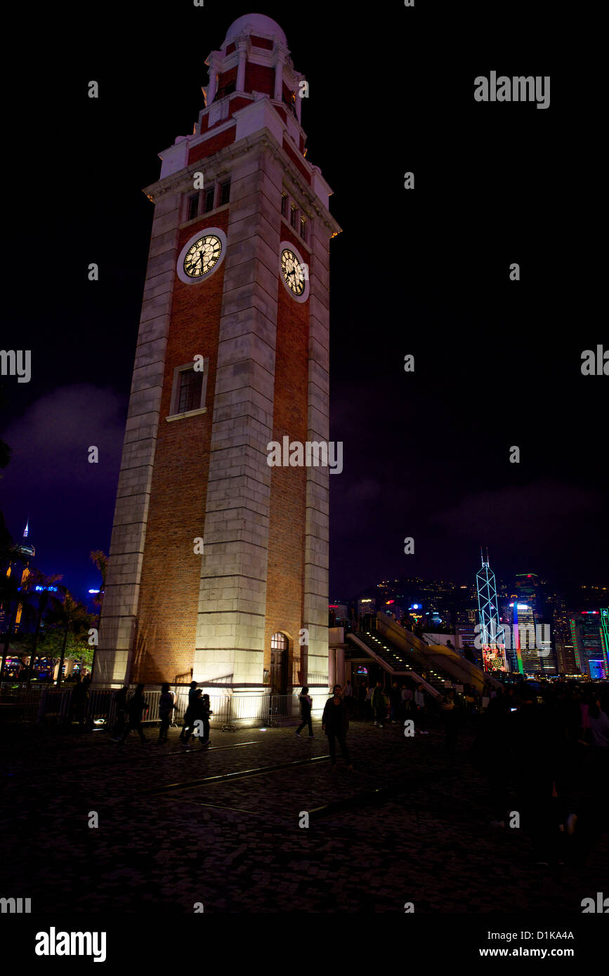 Famous clock tower at the harbour front in TST Stock Photo - Alamy