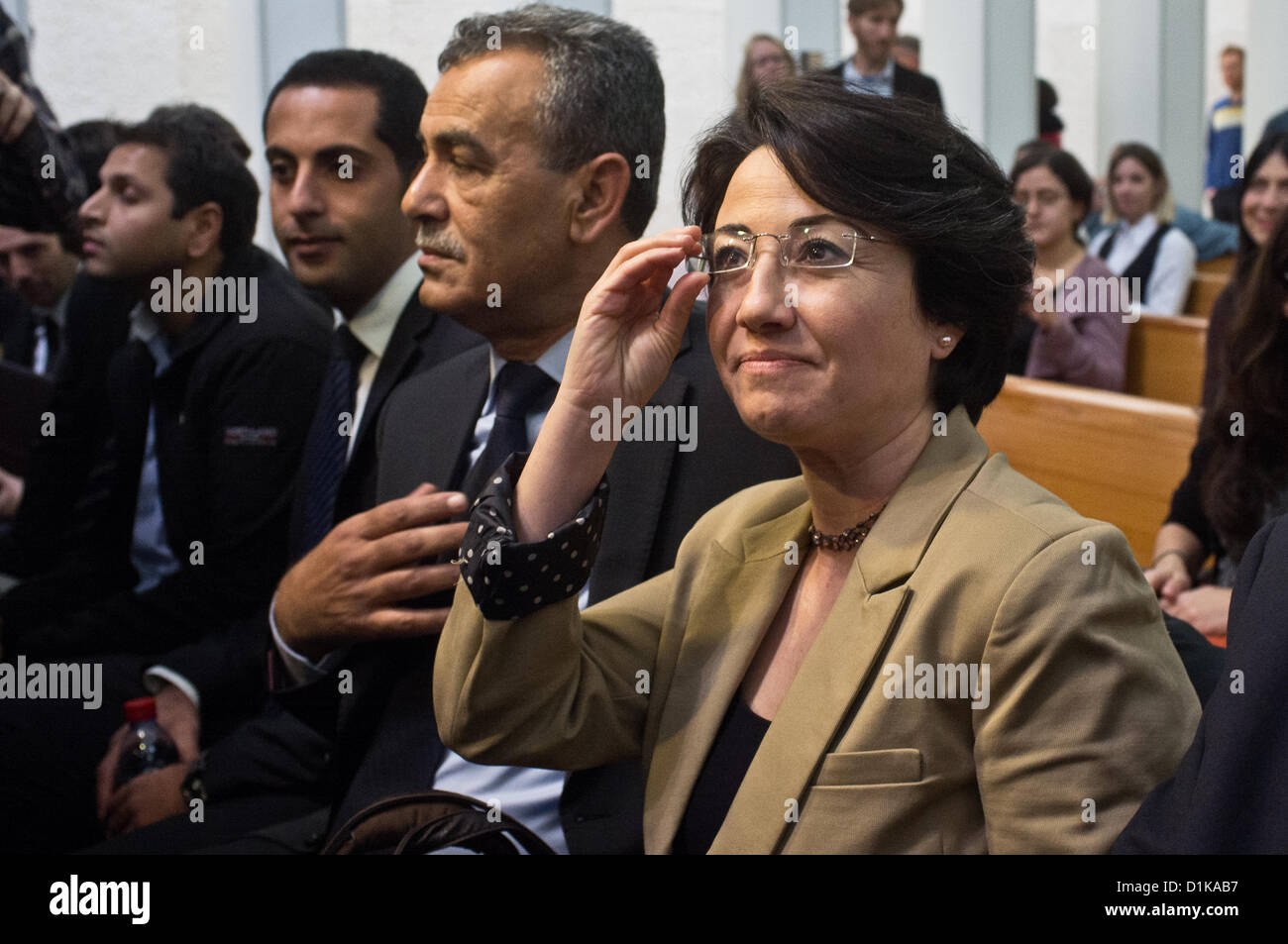 MK Ms. Hanin Zuabi in the High Court of Justice courtroom for her ...