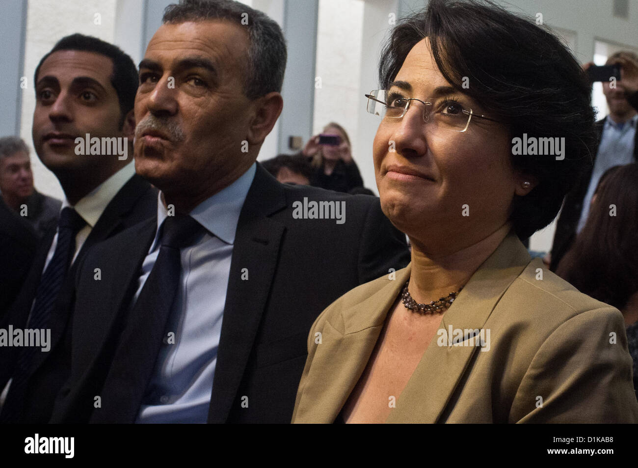MK Ms. Hanin Zuabi in the High Court of Justice courtroom for her ...