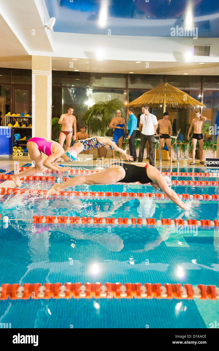 pool swimming championship competition club Stock Photo - Alamy