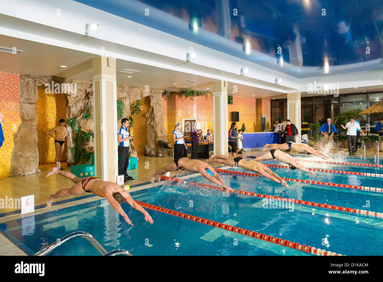 pool swimming championship competition club Stock Photo - Alamy