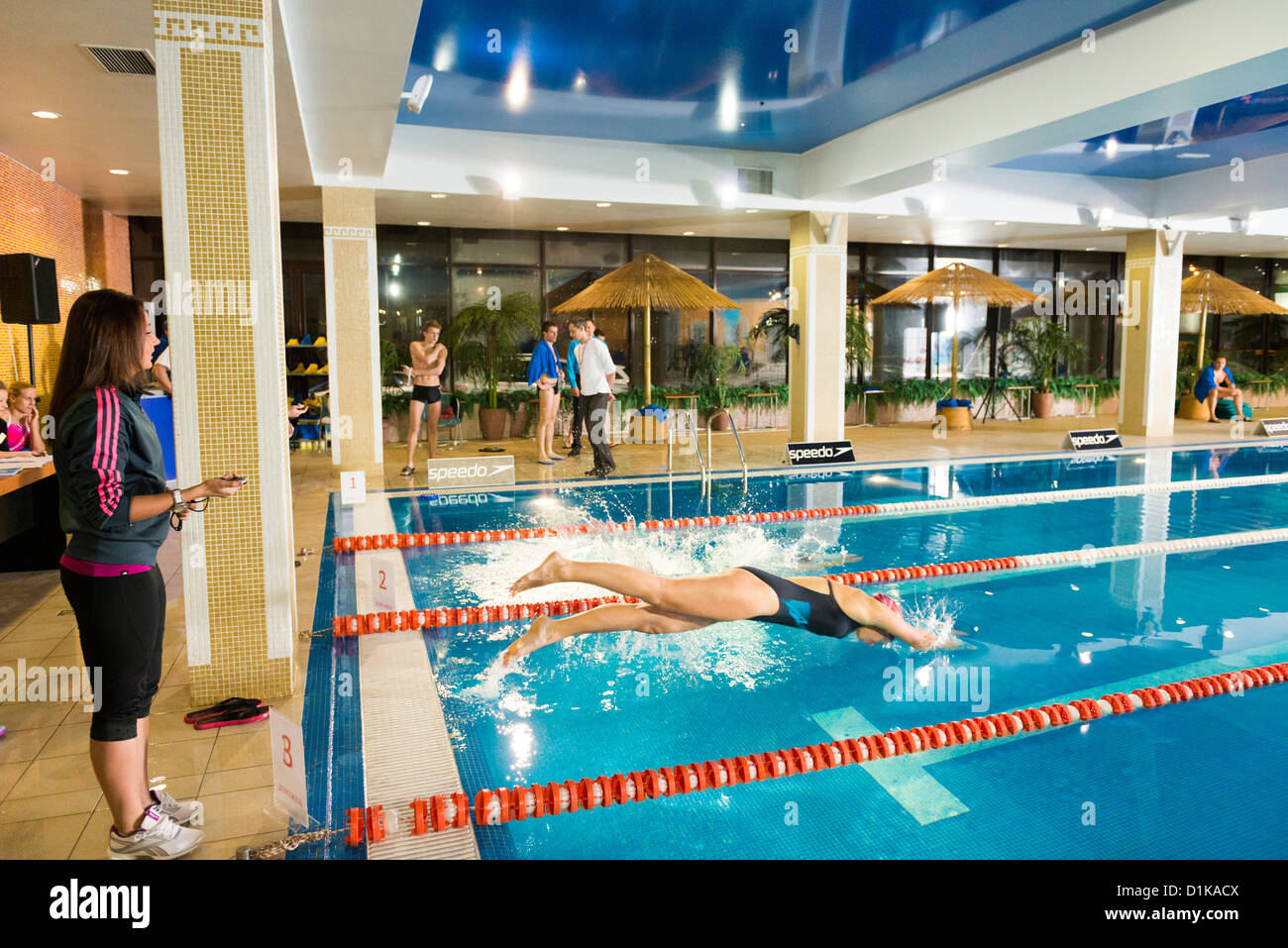 pool swimming championship competition club Stock Photo - Alamy