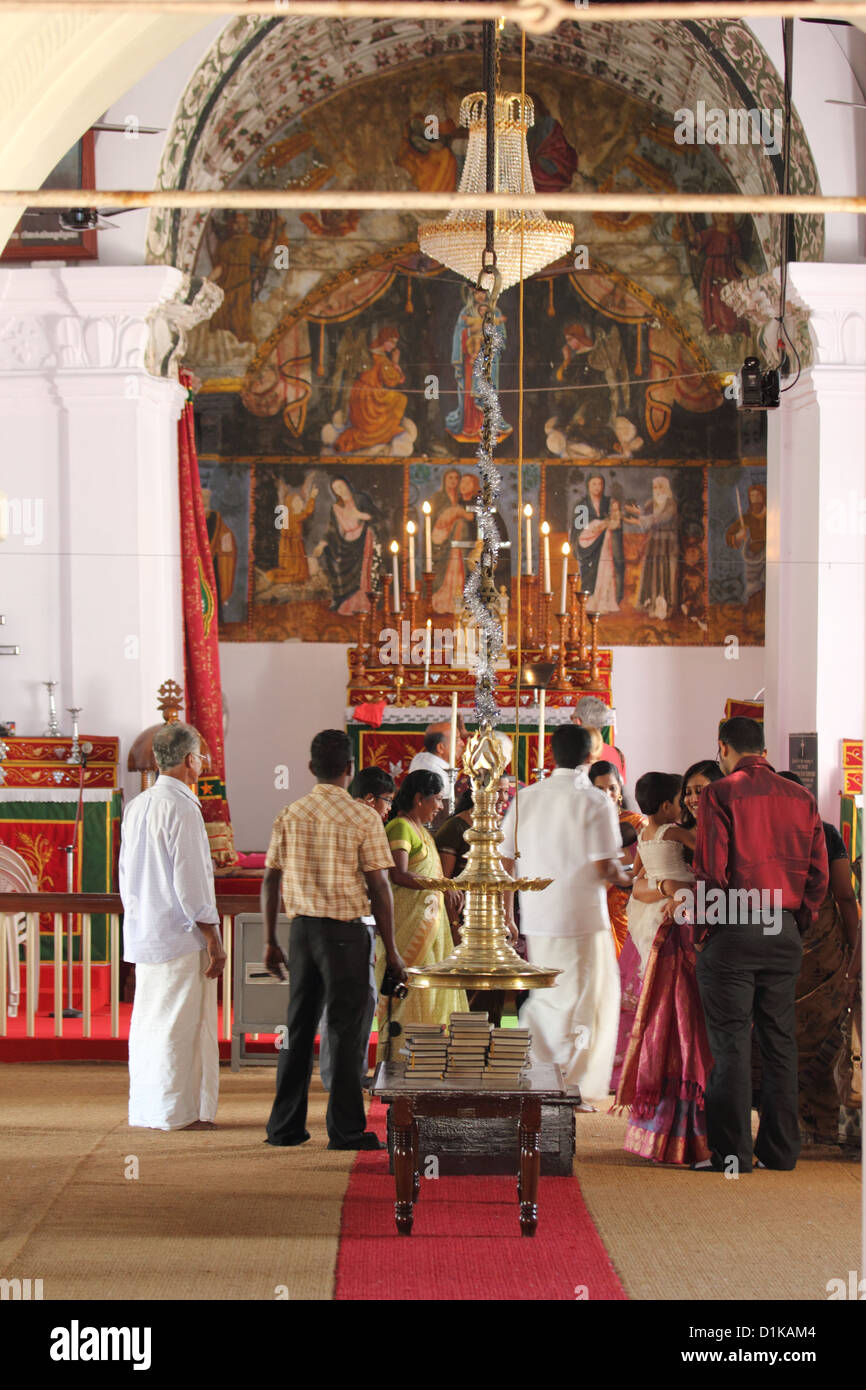 People at the function in the church Stock Photo - Alamy