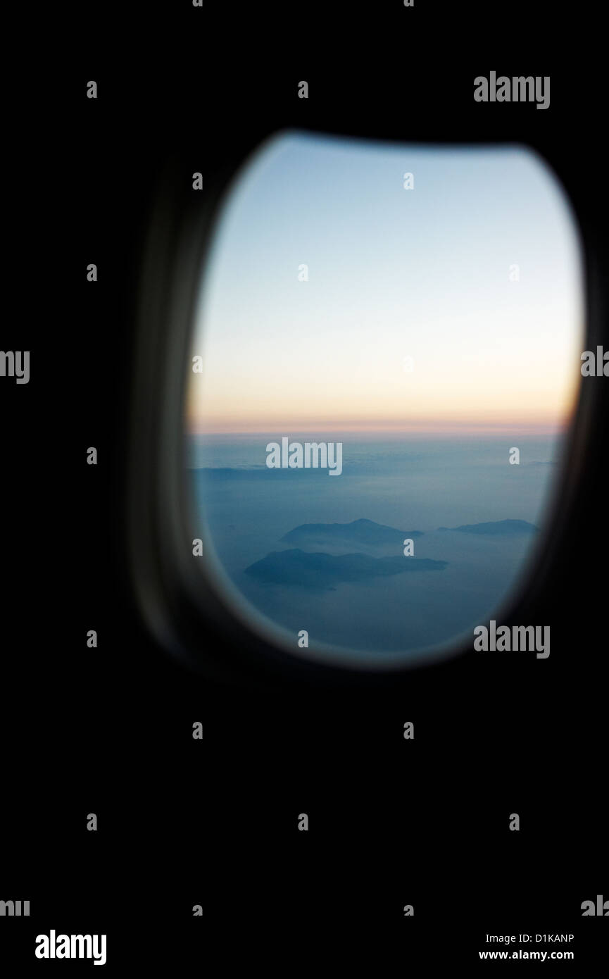 Aerial dusk and landscape Stock Photo - Alamy