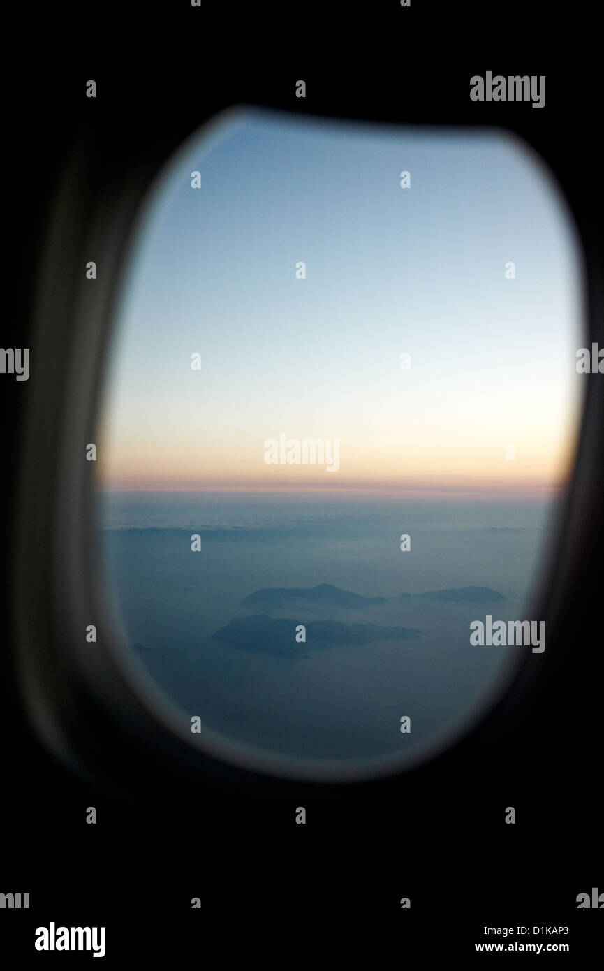 Aerial shots from windows of airplane Stock Photo - Alamy