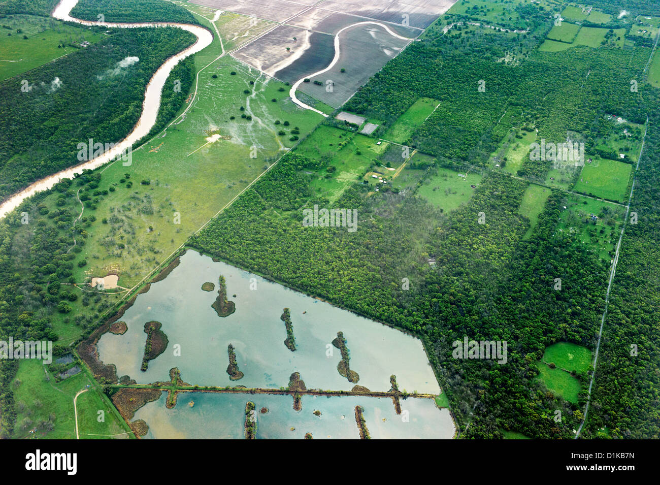 Aerial images of Texas from an airplane window Stock Photo - Alamy