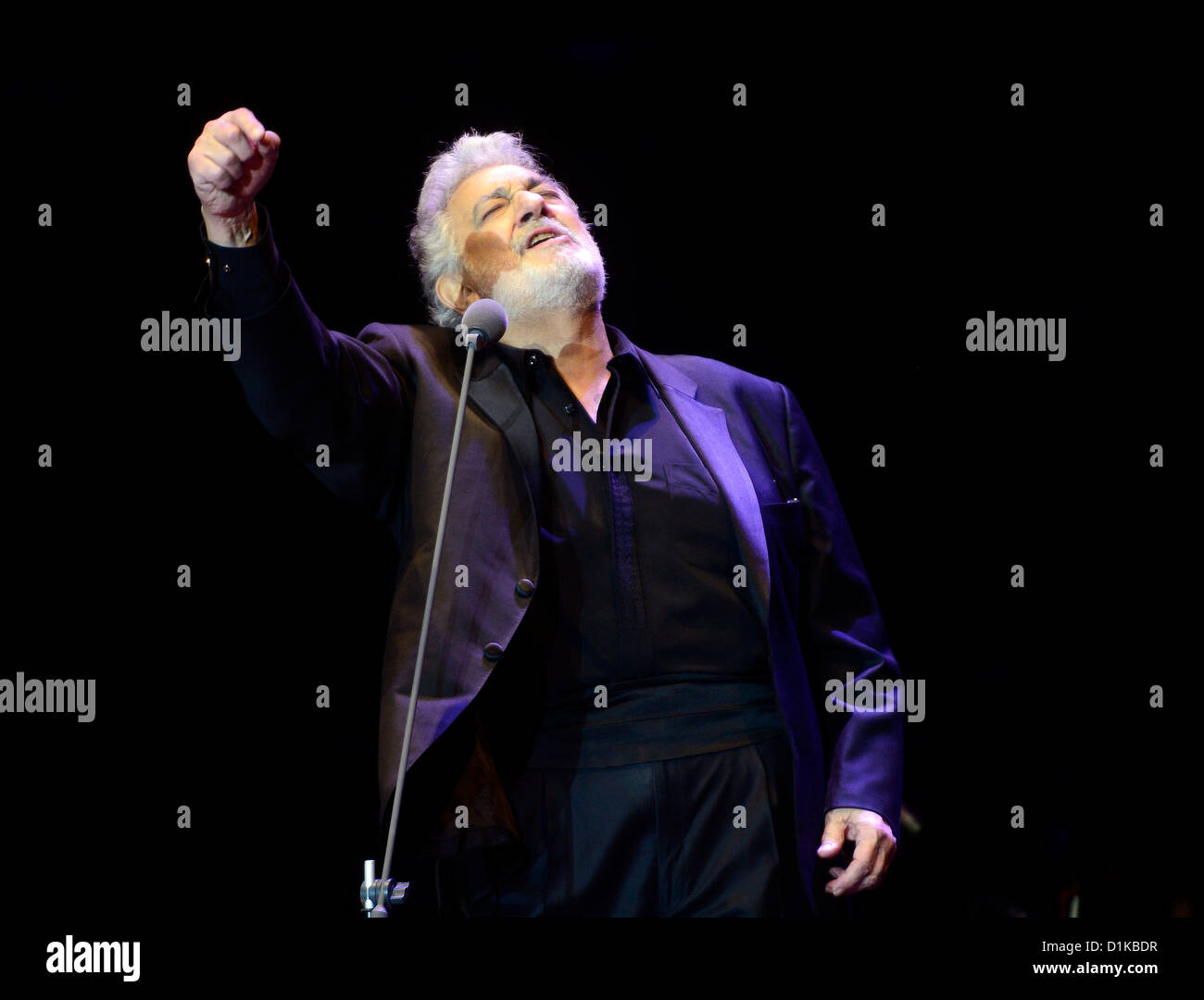 Spanish tenor Placido Domingo performs in Prague, Czech Republic ...