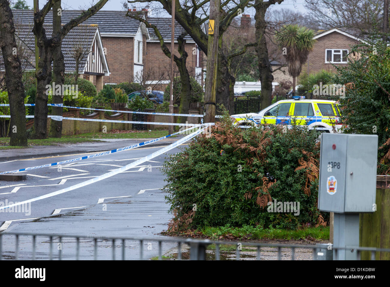 Road Closed following Police Incident Stock Photo - Alamy