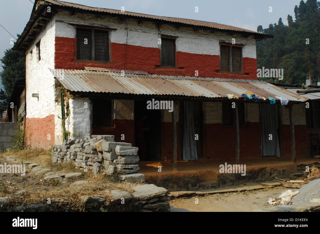 Typical house in rural nepal hi-res stock photography and images - Alamy