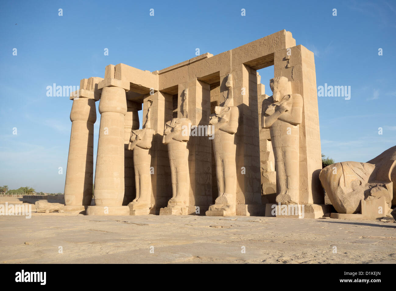 The Ramesseum, Theban Necropolis, Luxor, Egypt Stock Photo - Alamy