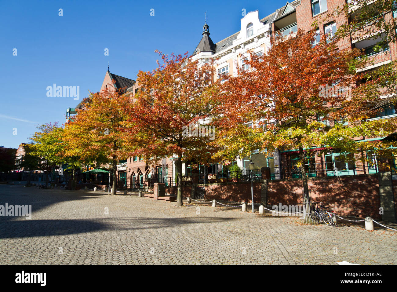 View over the Fish Market Square in Hamburg Altona, Germany Stock Photo ...