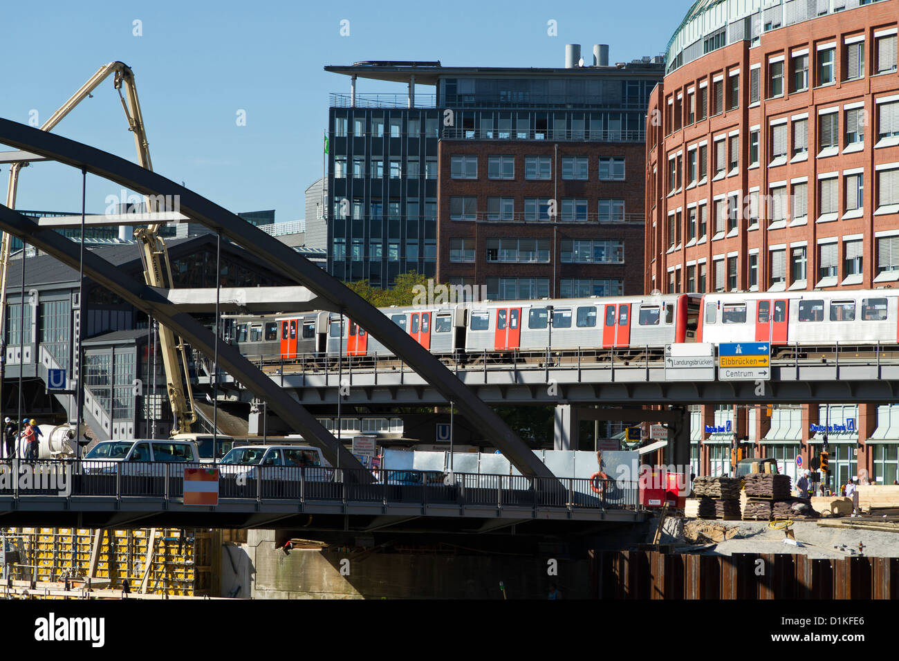 Metro Train in Hamburg, Germany Stock Photo - Alamy