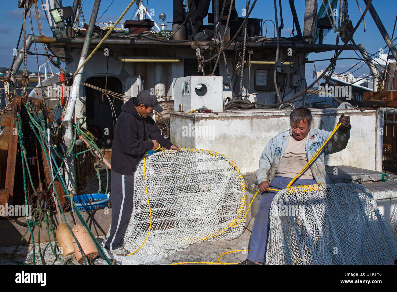 Shrimp trawler with excluder hi-res stock photography and images - Alamy