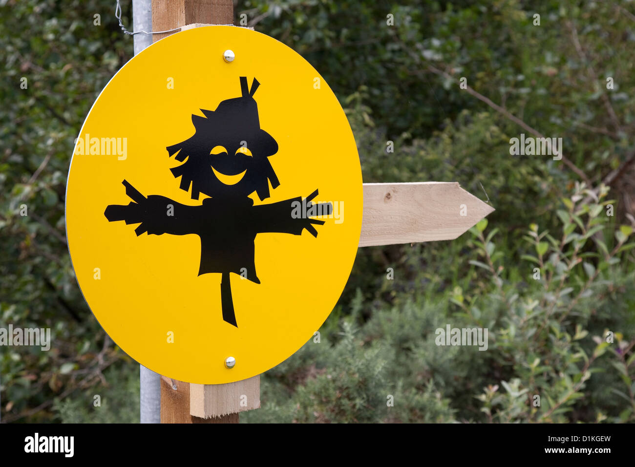 Scarecrow Festival Sign, Carbost; Isle of Skye; Scotland Stock Photo ...