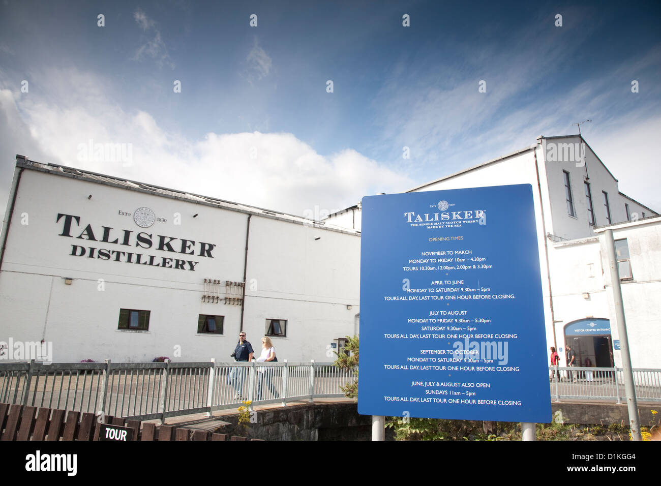 Talisker Whiskey Distillery; Carbost; Isle of Skye; Scotland; UK Stock ...
