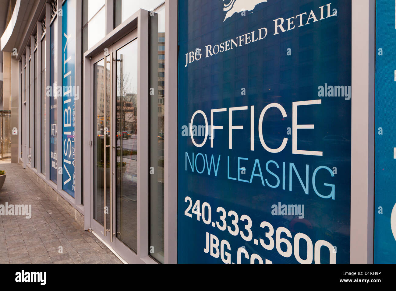 Office space leasing advertisement Stock Photo - Alamy